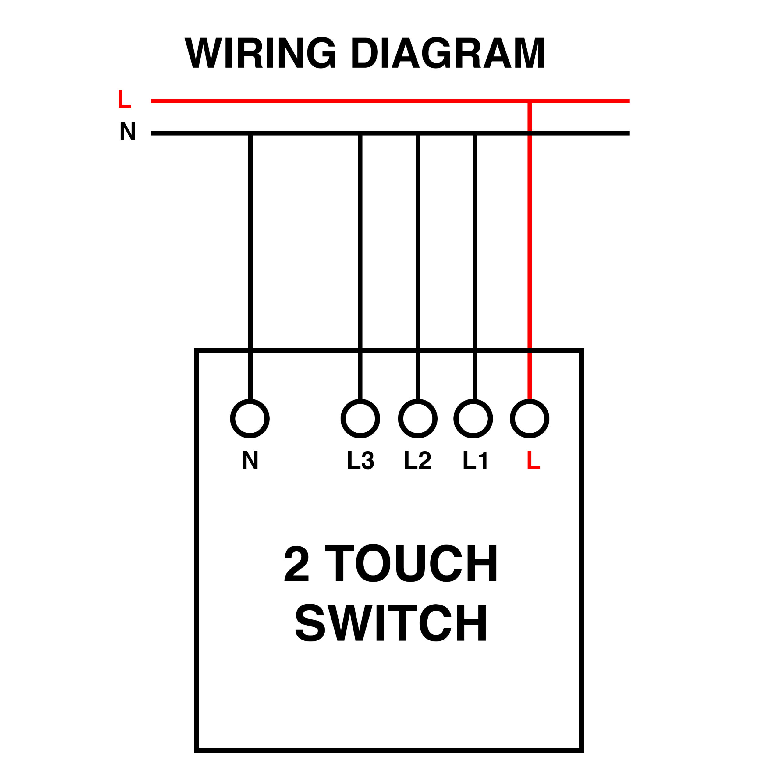 Gang Modular Touch Fan Reg/ Dim. Switch 2 M - Alisan Smart Home